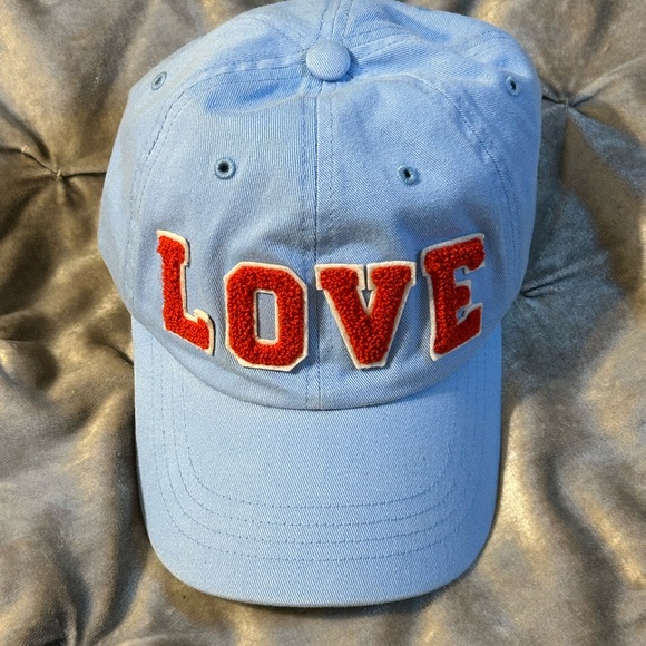 Tory Burch | Accessories | Tory Burch Love Baseball Cap Light Blue Rare ...